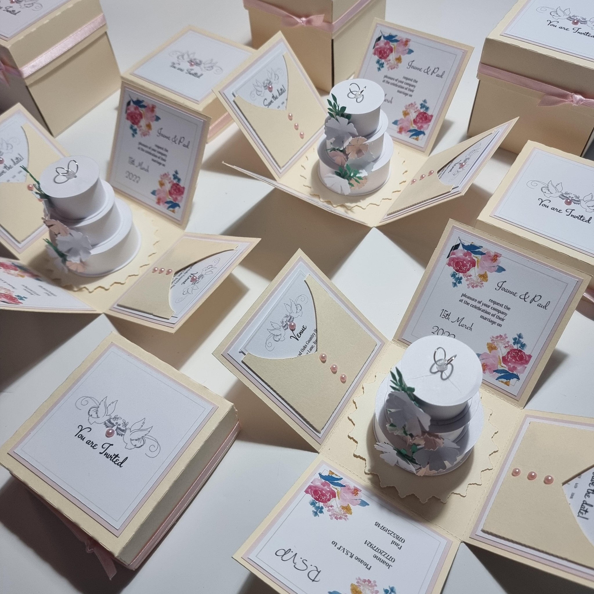 Bohemian Bespoke Exploding Wedding Invitations – EXPLODING BOX CO