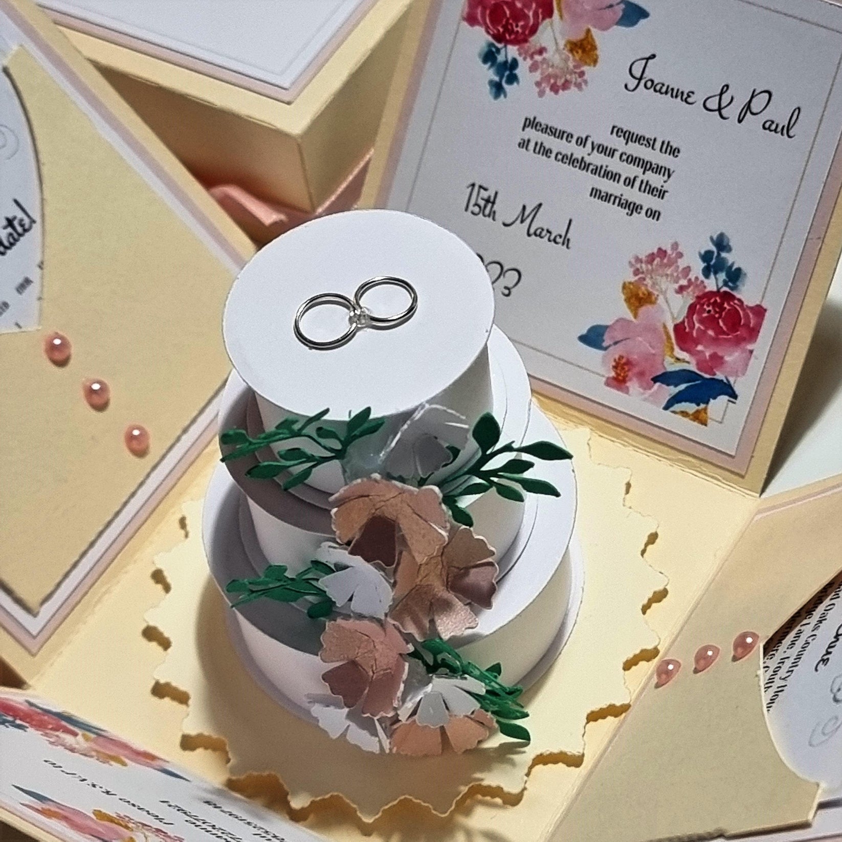 Bohemian Bespoke Exploding Wedding Invitations – EXPLODING BOX CO